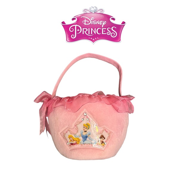 Disney | Costumes | Disney Princess Pink Plush Holiday Basket Or Toy ...